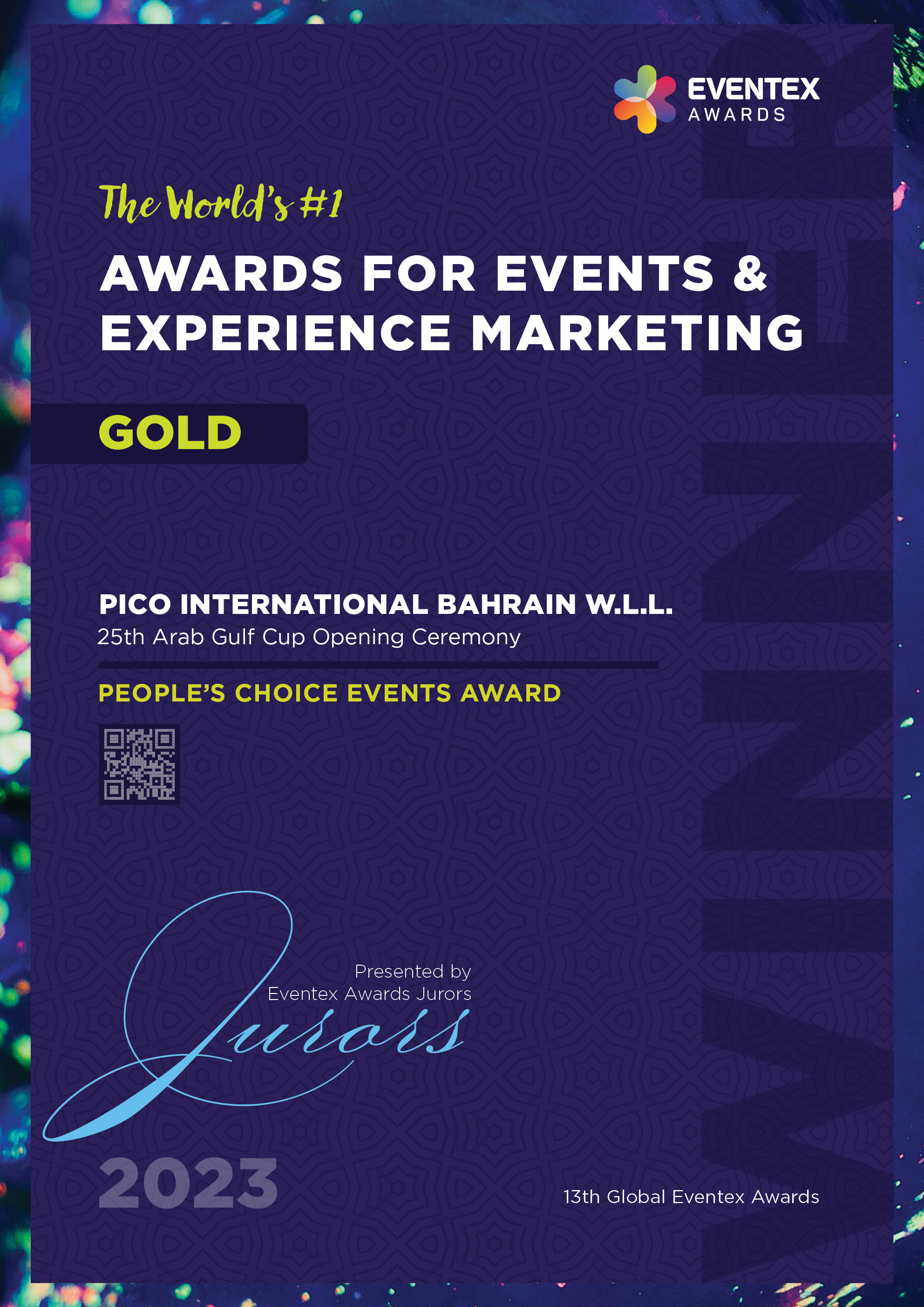 Pico activation earns double Gold at the Eventex Awards 2023 | Visual ...